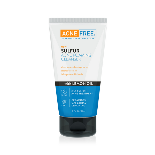 Sulfur Acne Foaming Cleanser - AcneFree Dermatology Inspired Care